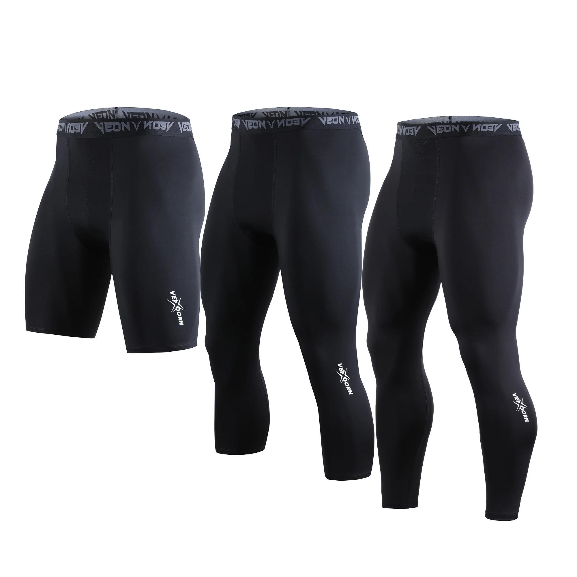 Mens Compression Pants Tights Cool Dry Leggings Sports Baselayer ...