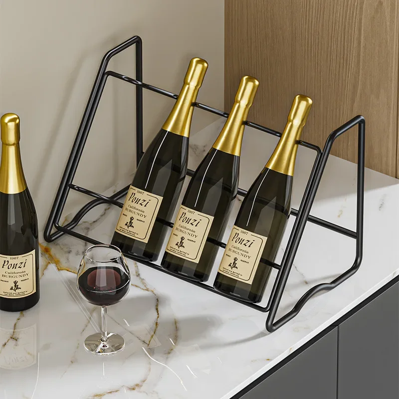 Wine Rack Beer Bottle Storage Holder Stackable Whisky Wine Cabinet ...