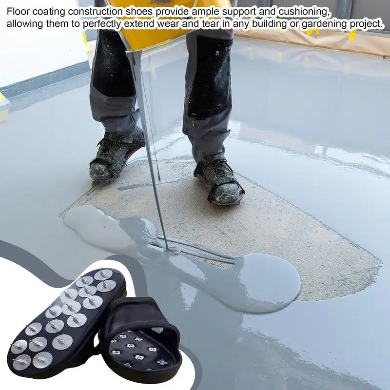 Spiked Shoes for Epoxy Floor Coating Plate Spiked Screeding Shoes for ...