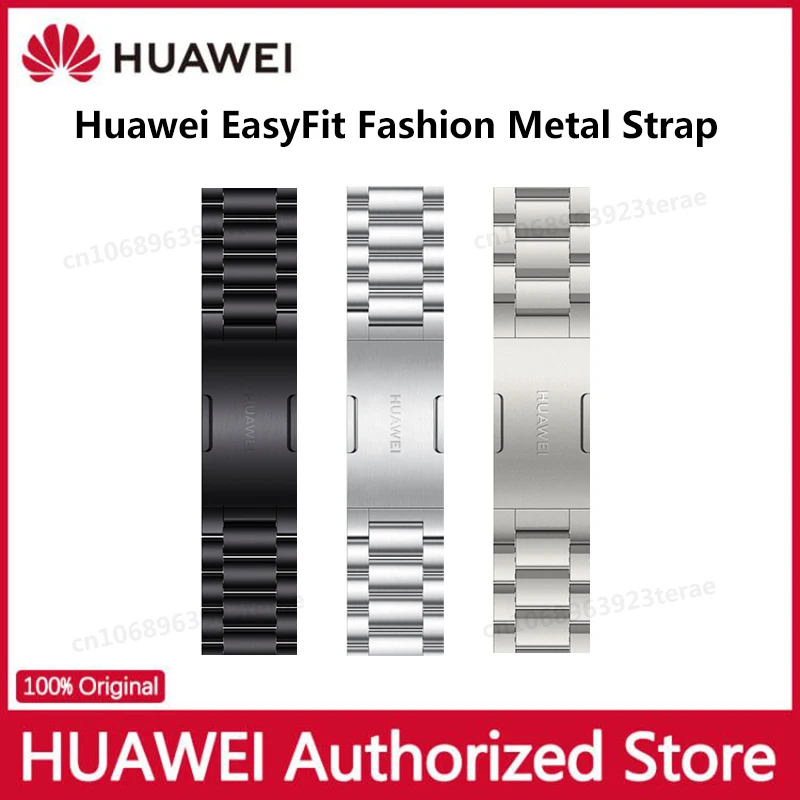 Huawei-original-EasyFit-fashion-strap-three-lattice-chain-titanium ...