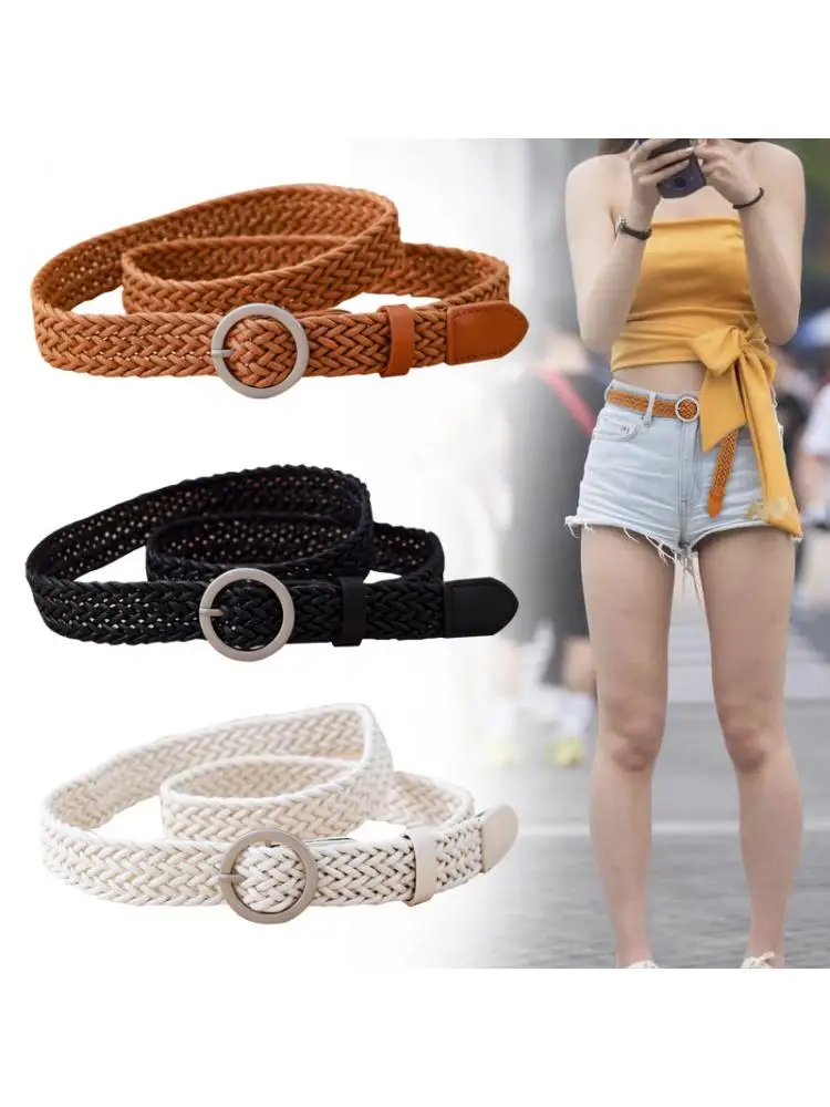 100CM-Woven-Belt-Male-Female-Students-Knot-Decorative-Skirt-Denim ...