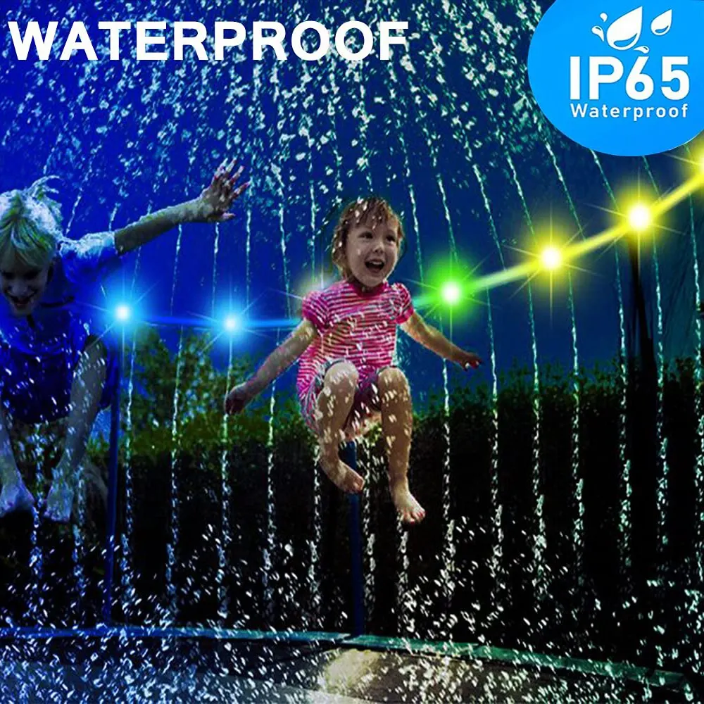 10M Vízálló Trambulin Lámpák Távirányító És Alkalmazásvezérlő Zenei Mód ...