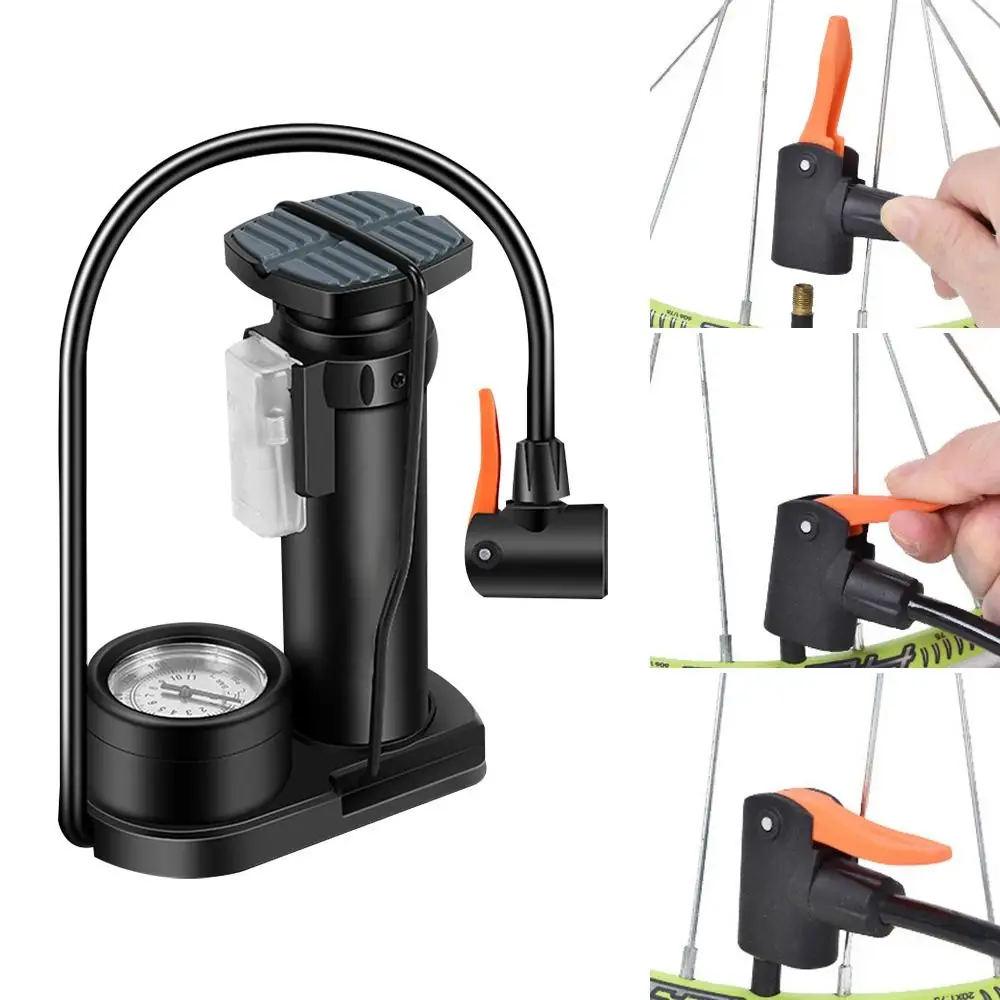 Portable-Bicycle-Tyre-Inflator-Foot-Pump-Mini-Bike-Pump-Schrader-Presta ...