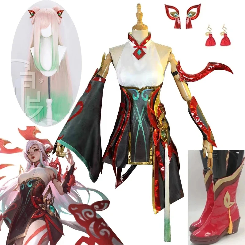 Disfraz-de-juego-LOL-Mythmaker-Irelia-para-mujer-vestido-de-Cosplay ...