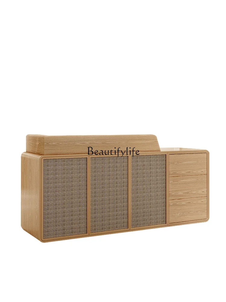 Rattan-Women-s-Clothing-Store-Small-Table-Cashier-B-B-Reception-Counter ...