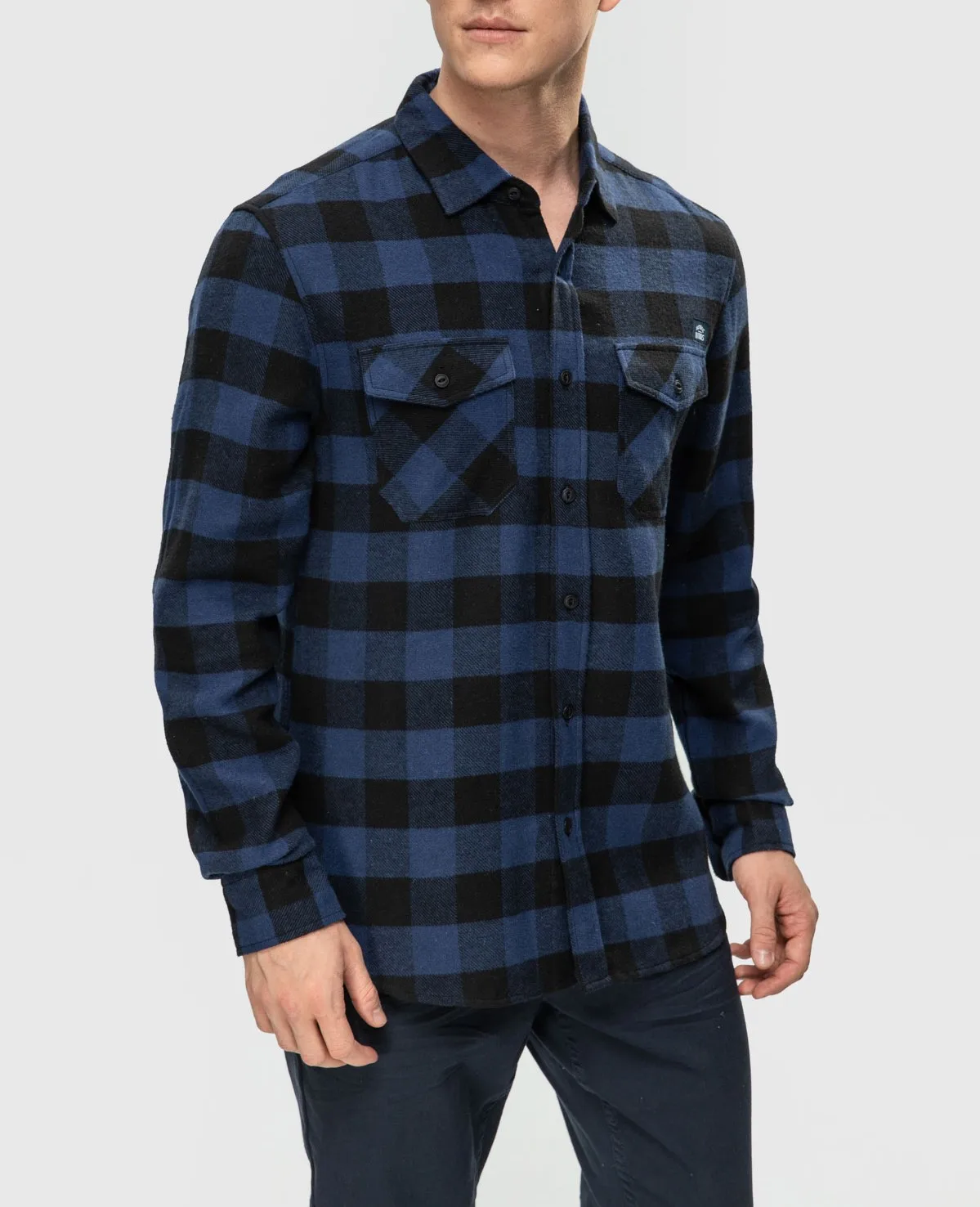 FASHIONSPARK-camisa-de-vestir-a-cuadros-para-hombre-forro-polar-cuello ...