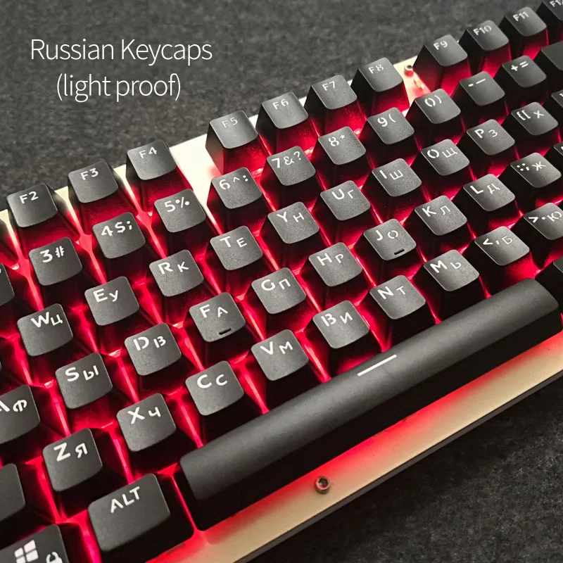 Russian-Spanish-Keycaps-Korean-Keycap-ABS-French-Keycap-Transparent ...