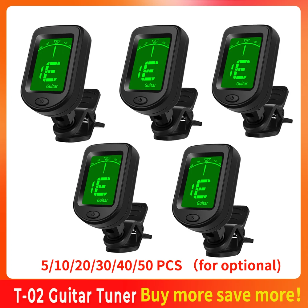 T-02-Guitar-Tuner-Clip-on-Chromatic-Digital-Tuner-LCD-Display-Mini-Size ...