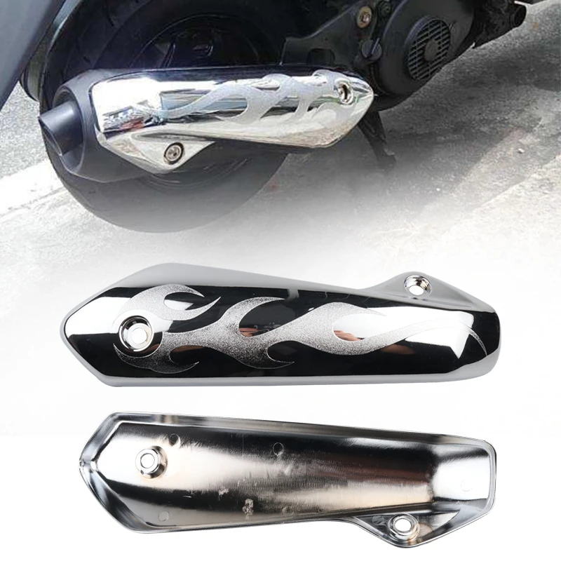 For-Address-V125-V125g-Motorcycle-Scooter-Chrome-Muffler-Cover-Exhaust ...