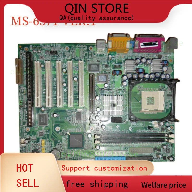 For MSI MS-6571 Motherboard Socket 478 DDR1 ATX Mainboard 100% Tested ...