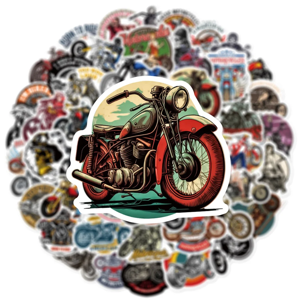 50pcs-Vintage-Motorcycles-Sticker-For-Helmet-Stationery-Scrapbook ...