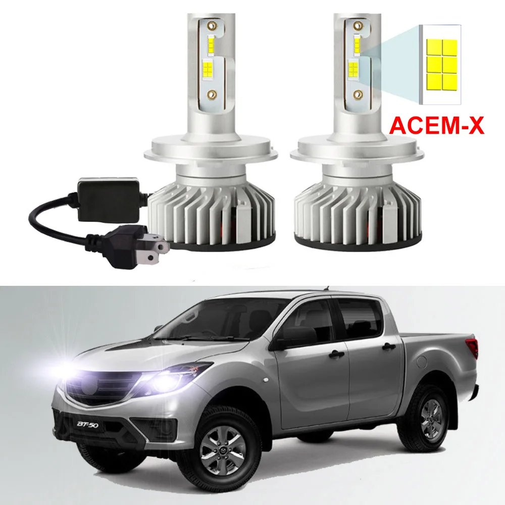 2PCS Led Headlight Bulbs For Mazda BT-50 BT 50 2006-2015 2016 2017 2018 ...