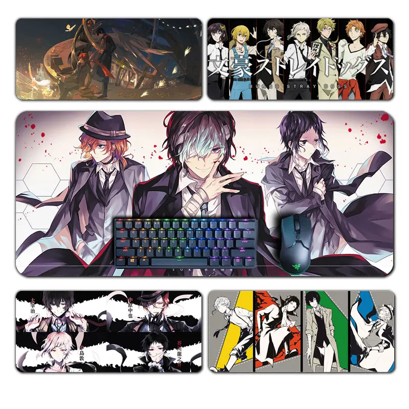Anime-Bungo-Stray-Dogs-Mousepad-Osamu-Atsushi-Chuuya-Ranpo-Mouse-Pad ...