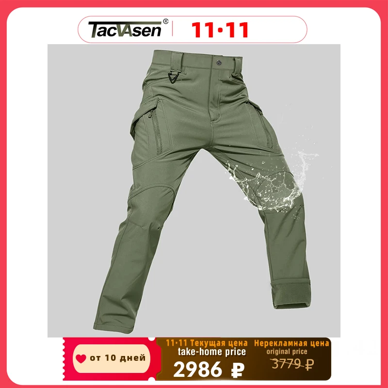 Tacvasen-ix9-Winter-Soft-shell-Thermo-Wander-hose-Arbeits-hose-Herren-Fleece-Cargo-hose ...