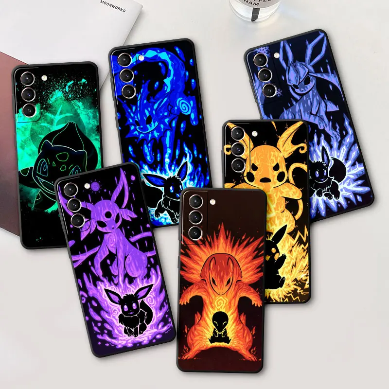 Funda suave de TPU para Vivo, carcasa de Pokémon, Pikachu, V21, Y30, Y21, Y72, Y20, Y20, Y91 ...