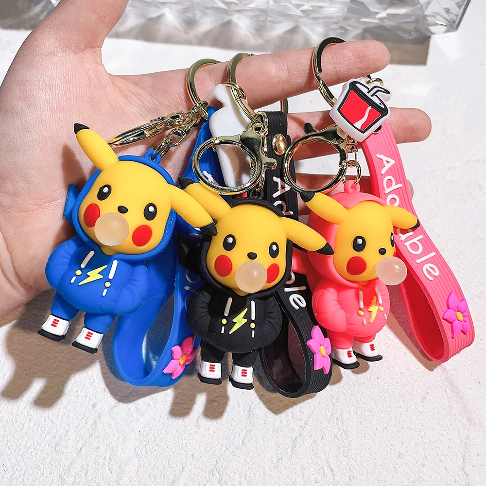 Authentic-Pokemon-Action-Figure-Pikachu-Keychain-Pok-mon-Keychain ...
