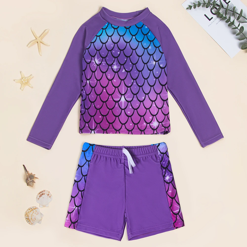 Toddler-Girls-Swimsuit-Rashguard-Set-Summer-Beach-Breathable-Bathing ...