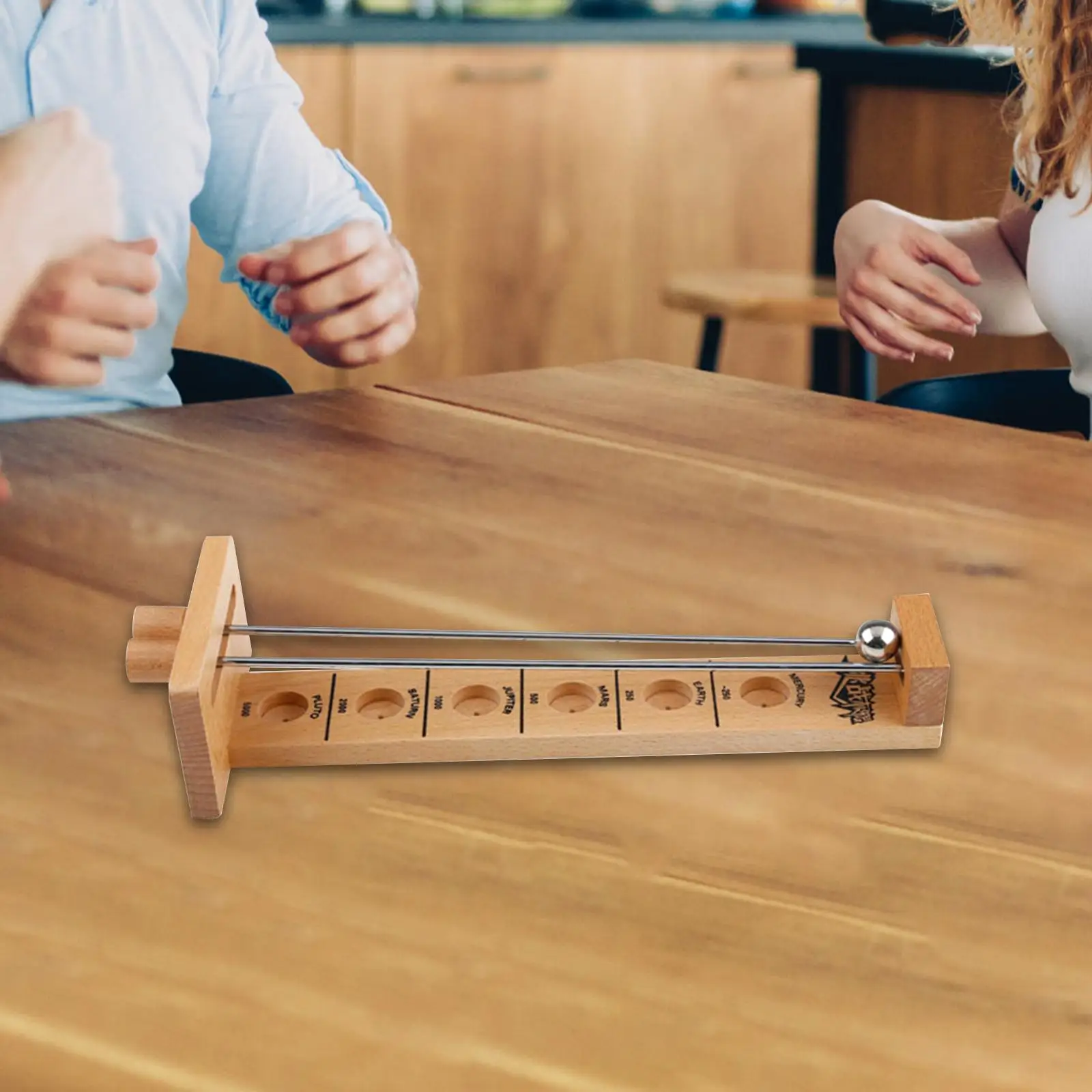 Wooden Balancing Ball Game Desktop Games Adults Family Handmade Bar ...