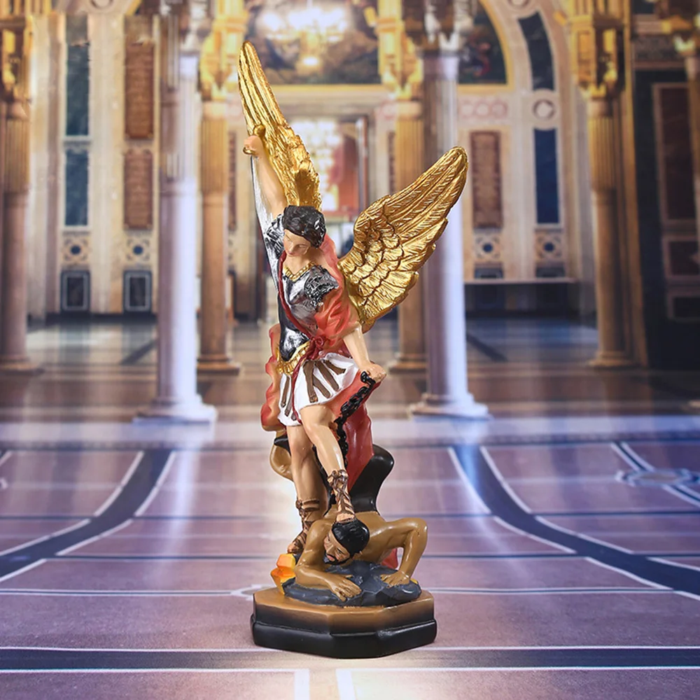 Angel Fighting Demon Statue