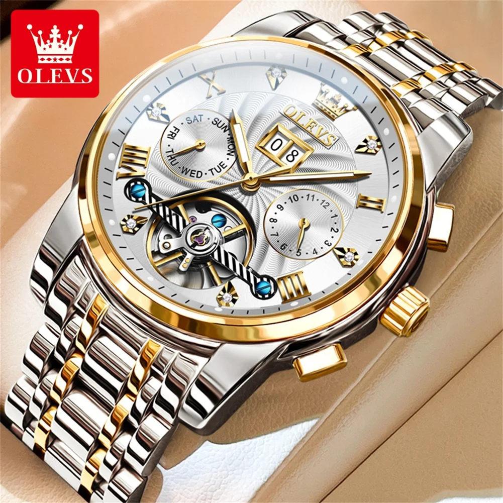 OLEVS-9910-New-Automatic-Man-Watch-Luxury-Original-Skeleton-Flywheel ...