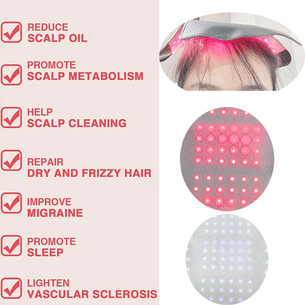HLKGO-Red-LED-Lamp-Therapy-Hair-Fast-Growth-650nm-Anti-hair-Loss-Scalp ...