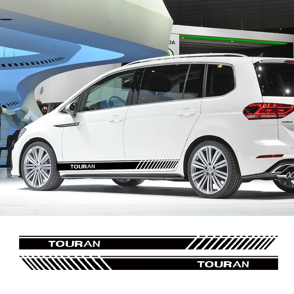2PCS-Car-Side-Door-Stickers-For-Volkswagen-VW-Touran-Tuning-Accessories ...