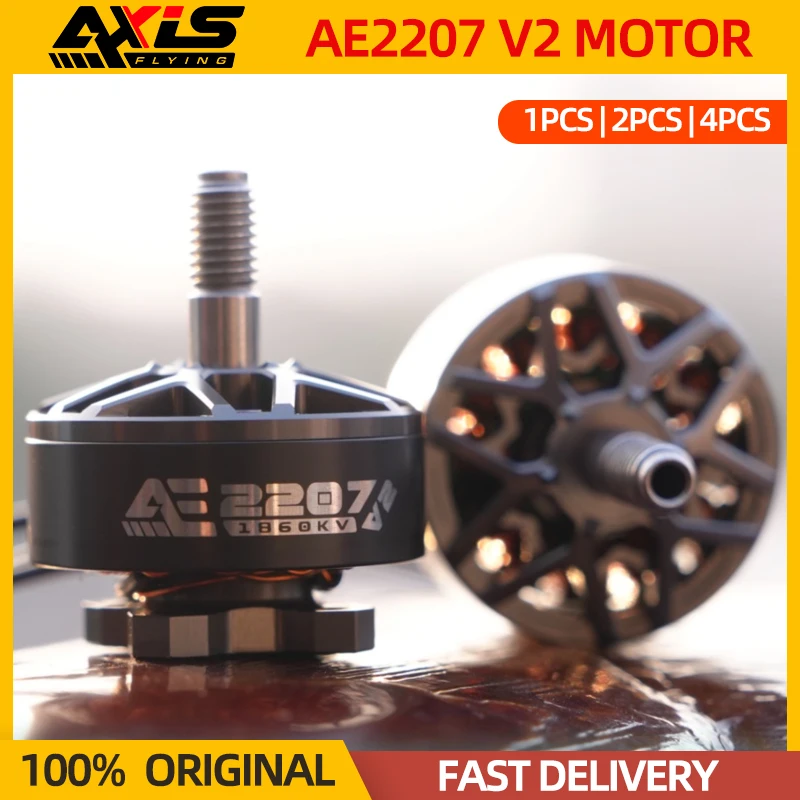 1-2-4PCS-AXISFLYING-AE2207-V2-1960KV-Brushless-Motor-6S-Lipo-Fast ...