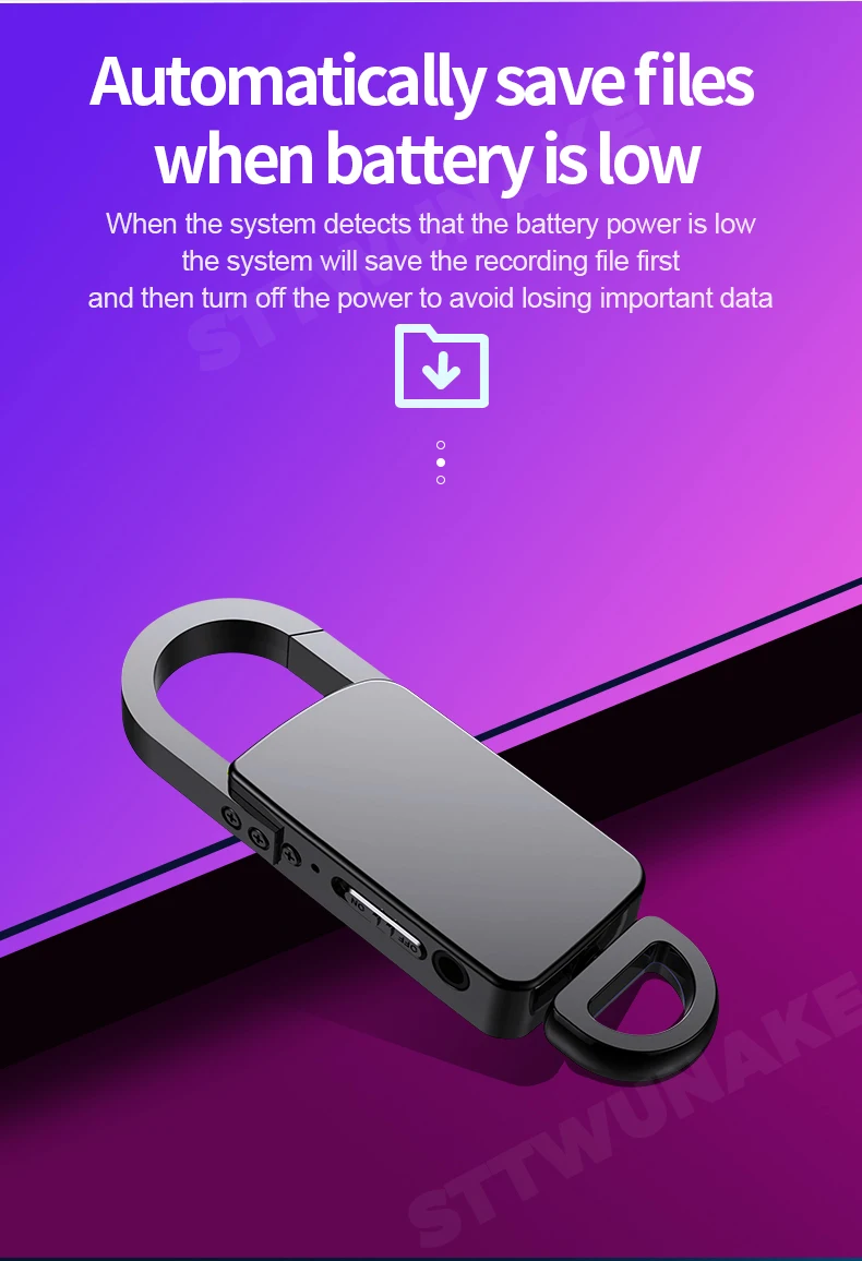 Avec micro OTG - 8G - Mini appareil'enregistrement numérique à commande ...