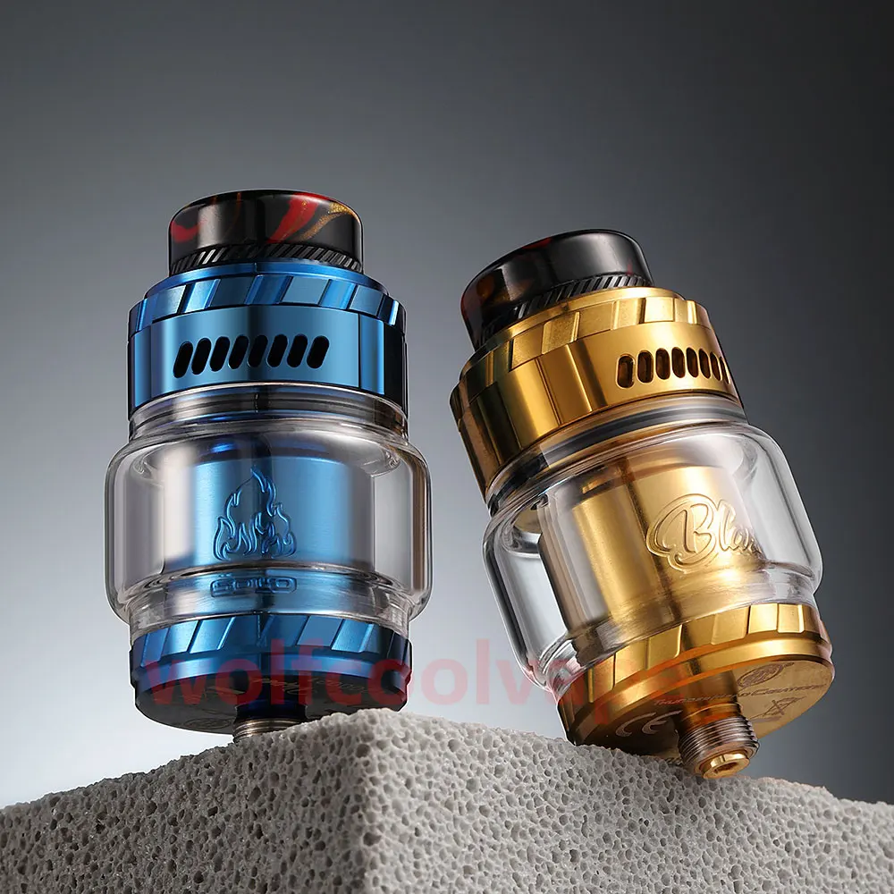 Authentic ThunderHead Creations & Mike Vapes Blaze Solo RTA Vape Atomizer 5.5ml 25mm Diameter ...