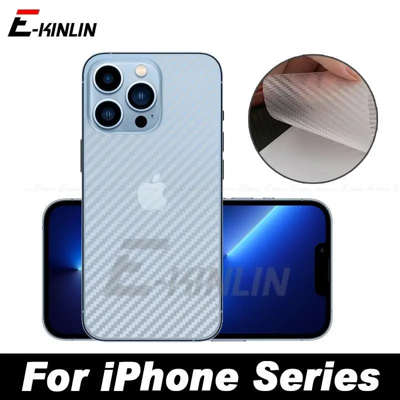 5pcs-3D-Carbon-Fiber-Back-Cover-Screen-Protector-Film-For-iPhone-15-14 ...