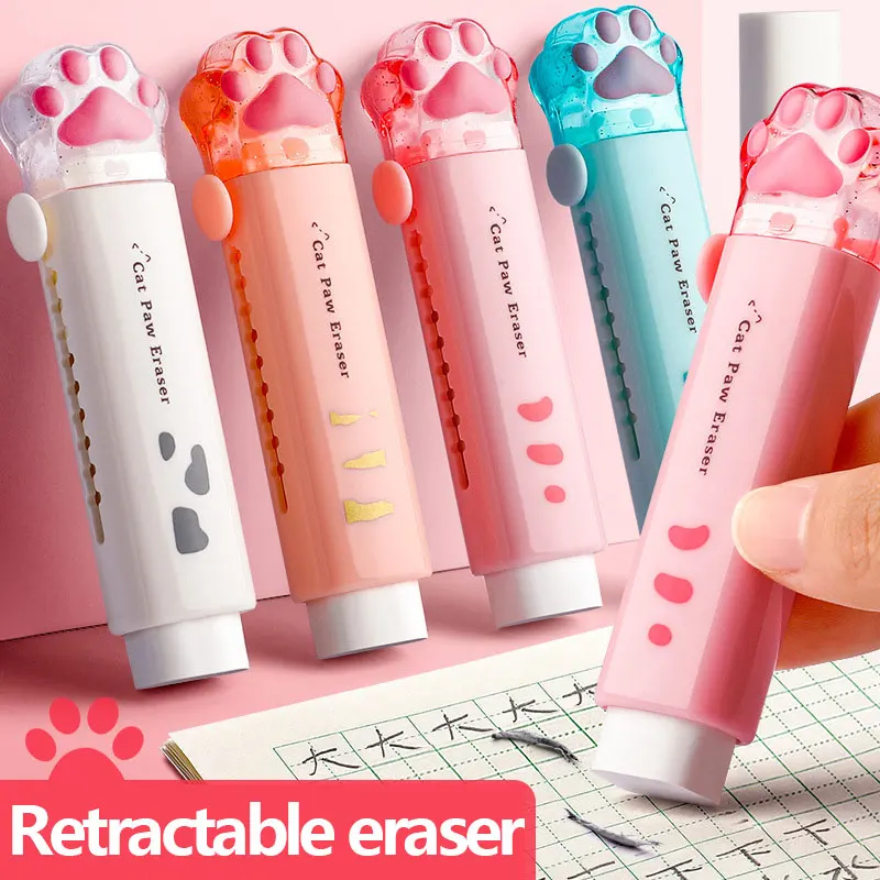 Kawaii-Eraser-Retractable-Press-Pencil-Eraser-Writing-Correction ...