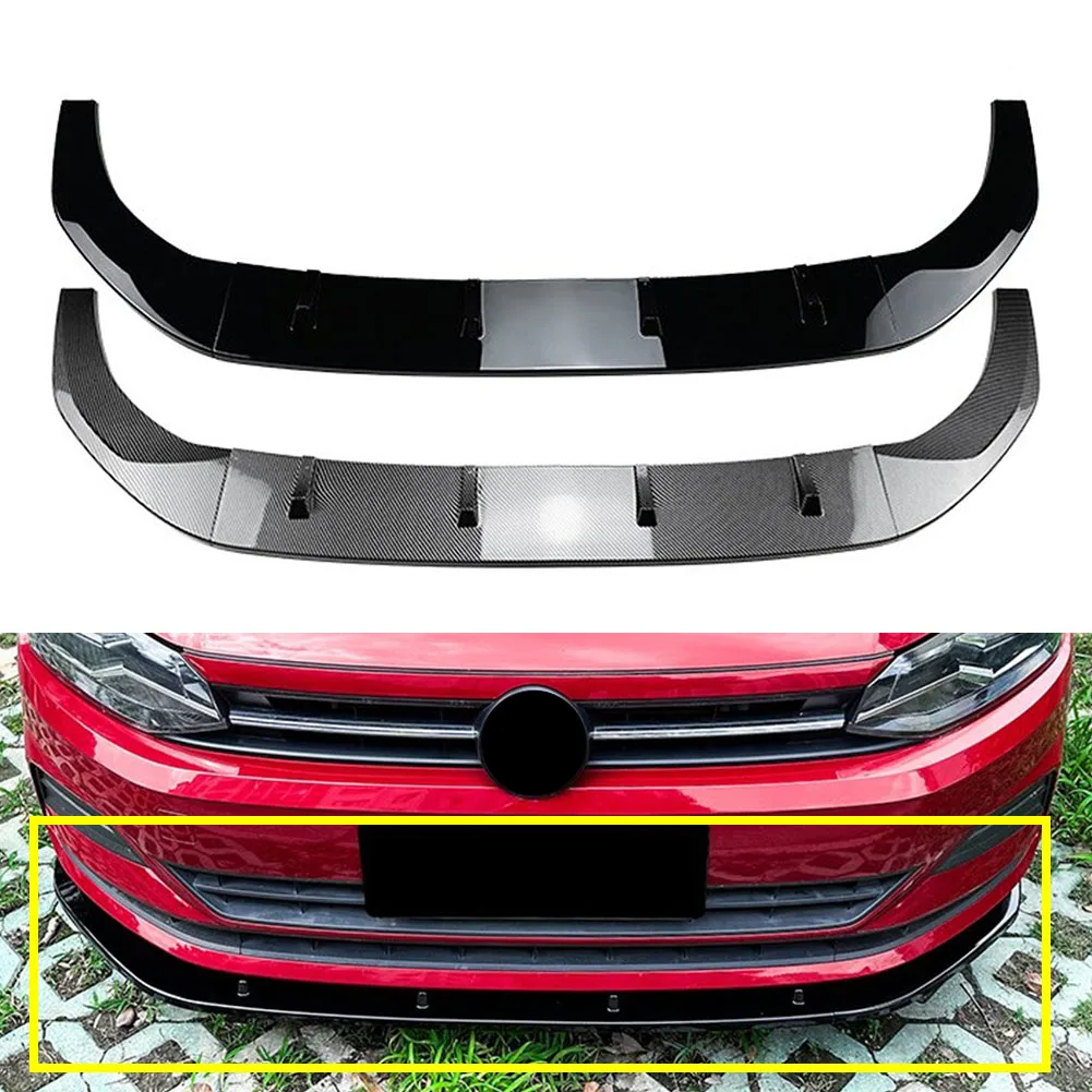 Car-Front-Bumper-Splitter-Spoiler-Lip-For-VW-Polo-MK6-Hatchback-2018 ...