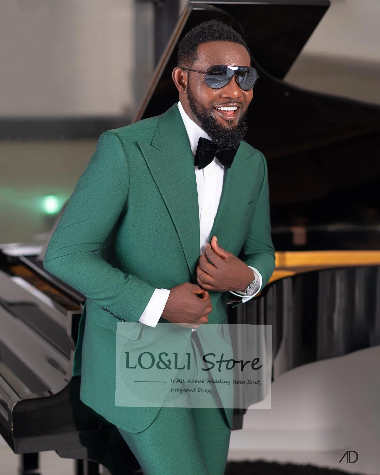 Classic Blazer Set For Men Formal Occasion 2 Pcs Slim Costume Homme ...