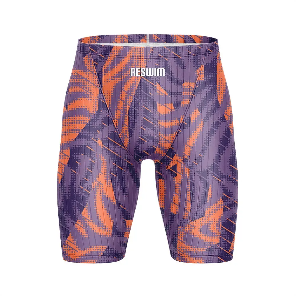 Men's Racing Swimwear Jammer Quick Dry Swim Trunks Athletic Training ...