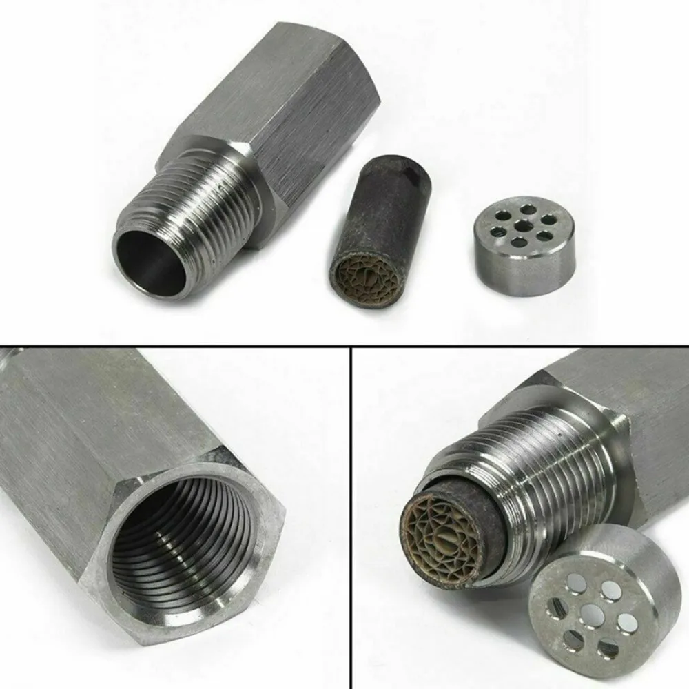 M18X1-5-Oxygen-Sensor-Spacer-Adapter-with-Catalytic-Converter-O2-Sensor ...