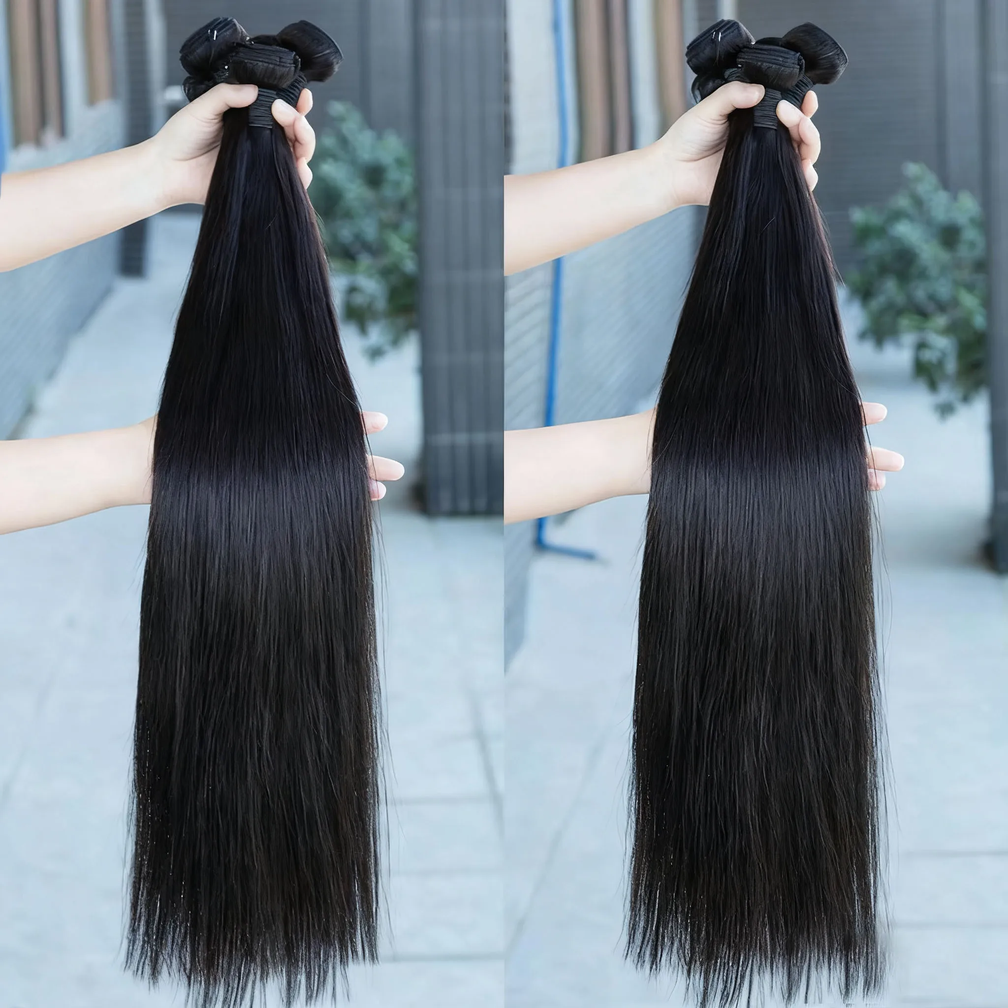 Lakeisha 28 30 Inch Human Hair Bundle Virgin Hair 15A Bone Straight 3/4 ...
