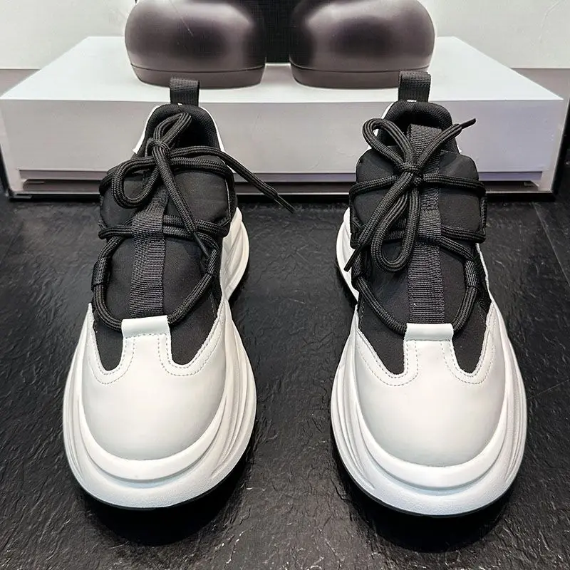 Fashion-Men-Designer-Chunky-Sneakers-Board-Shoes-Casual-Microfiber ...