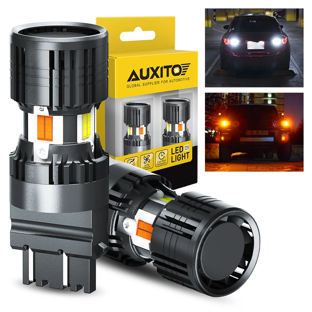 AUXITO-2Pcs-Canbus-T25-3157-P27-7W-LED-Switchback-Turn-Signal-Lights ...