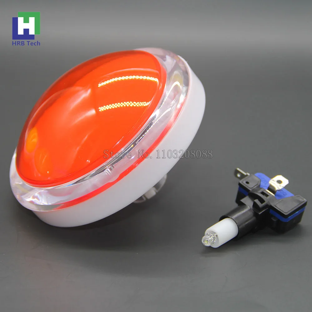100MM-Transparent-Push-Button-with-micro-switch-12V-LED-light-Suitable ...