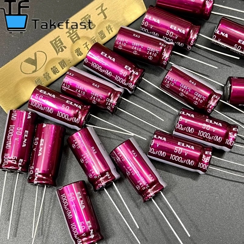 2025 ELNA RA3 Series 50V1000UF 12.5X25MM Audio Electrolytic Capacitor ...
