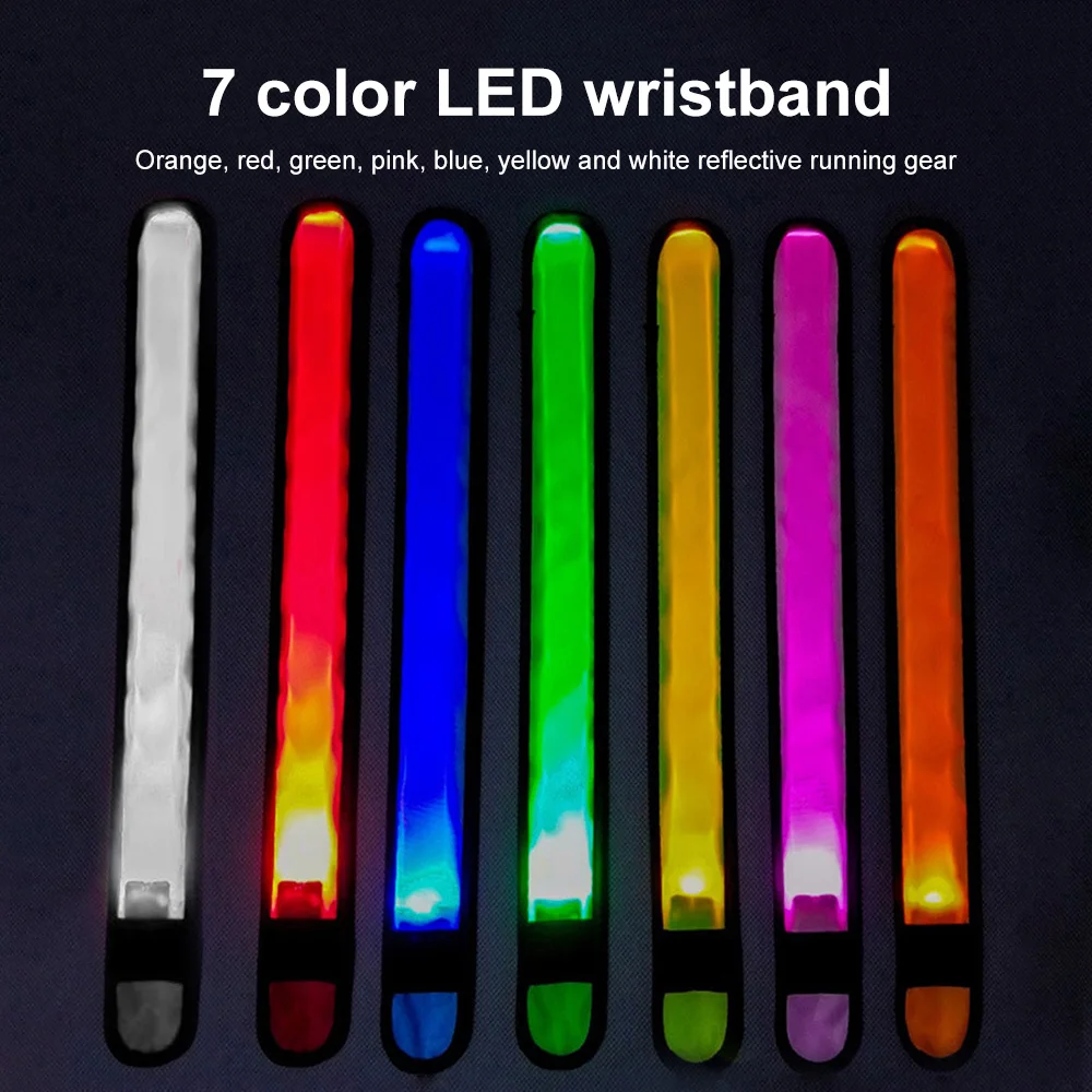USB-LED-Armband-Wrist-Band-Rechargeable-Wristband-Glowing-Bracelet-for ...