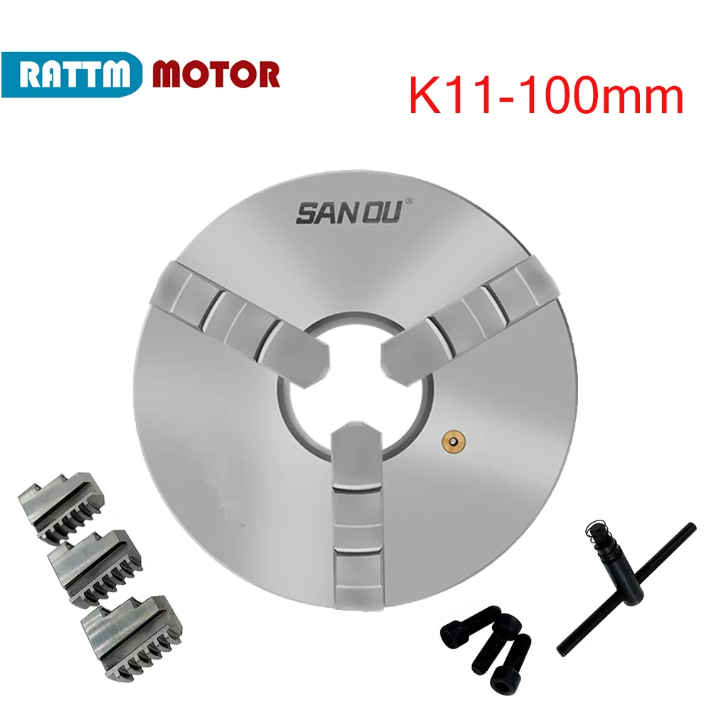 【eu Free Vat】cnc Manual 3 Three Jaw K11 100 Mm Self-centering Chuck ...