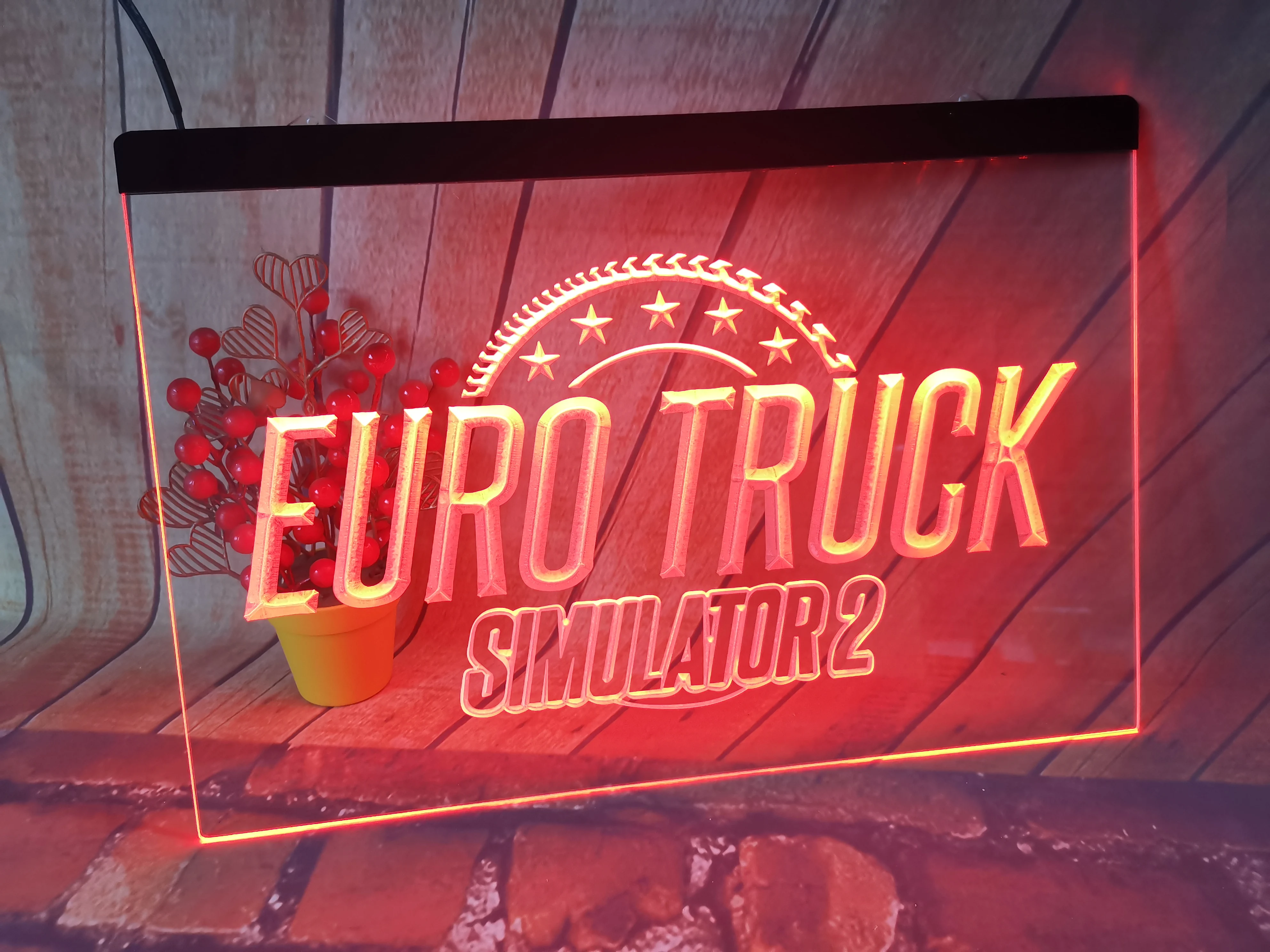 Euro Truck Simulator 2 beer club Party Personalised Wall Decoration LED ...
