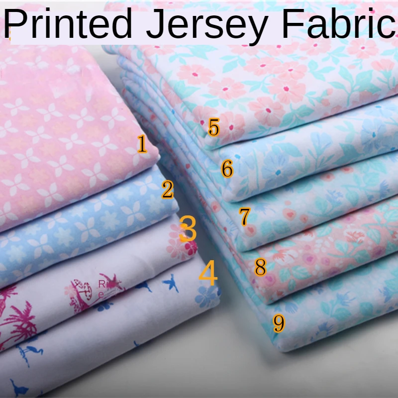 Printed-Jersey-Fabric-Pure-Cotton-Single-side-Knitted-By-The-Meter-for ...