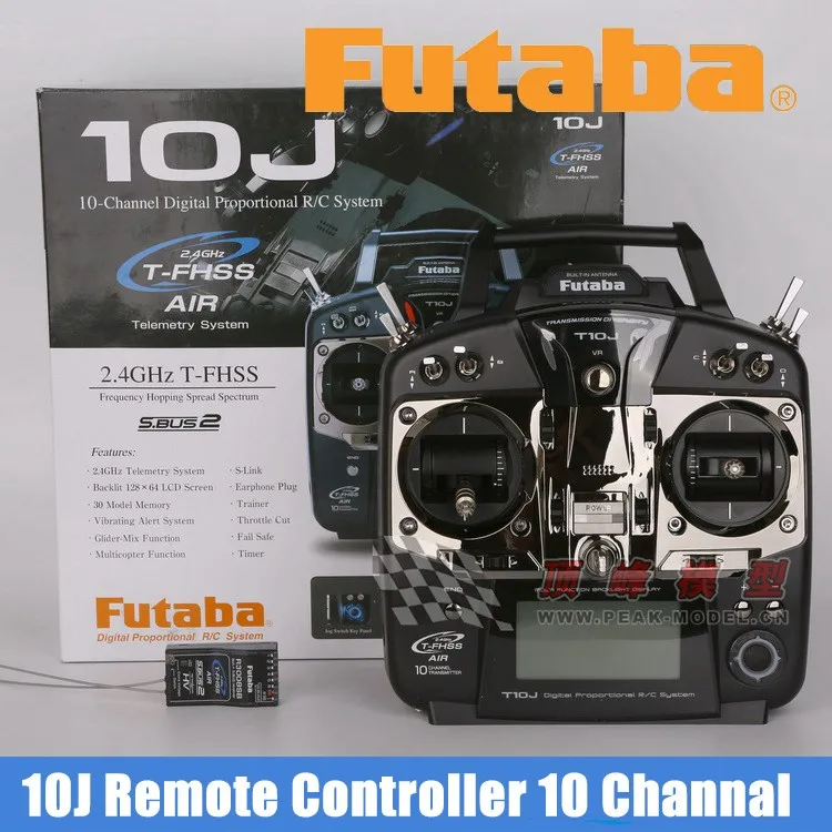R3008sb가 장착 된 Futaba T10J 10J RC Helicopter Multicopter 용 10 채널 2.4GHz ...