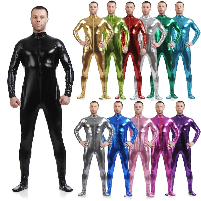 Blue Body Suit Ensnovo Mens Lycra Full Body Zentai Suit Custom Second ...