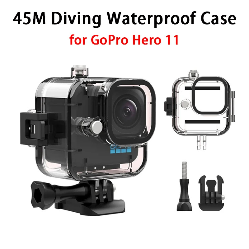 Waterproof-Case-45M-for-Gopro-Hero-11-Black-Mini-Dive-Diving-Protective ...