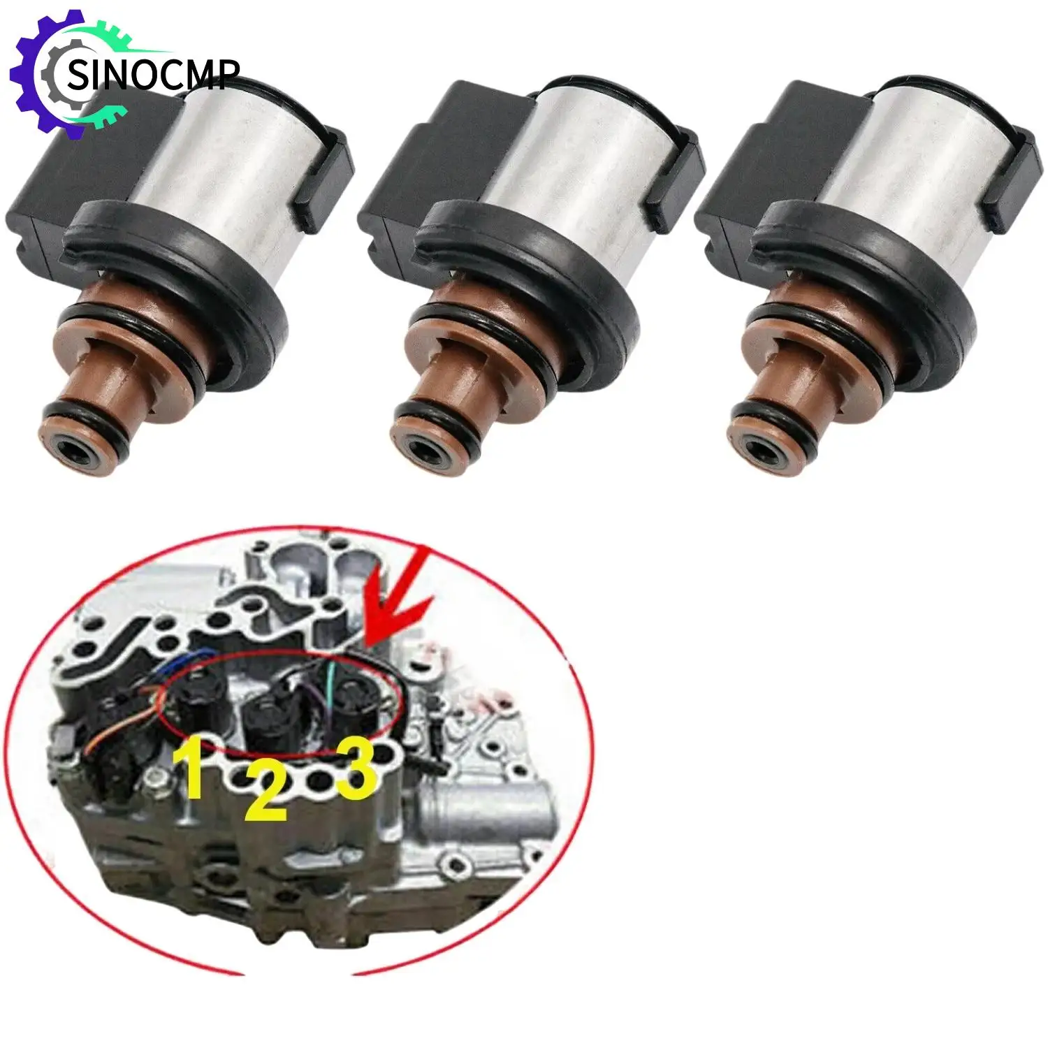 3pcs Torque Converter Lock-Up Solenoid for Subaru Lineartronic CVT ...