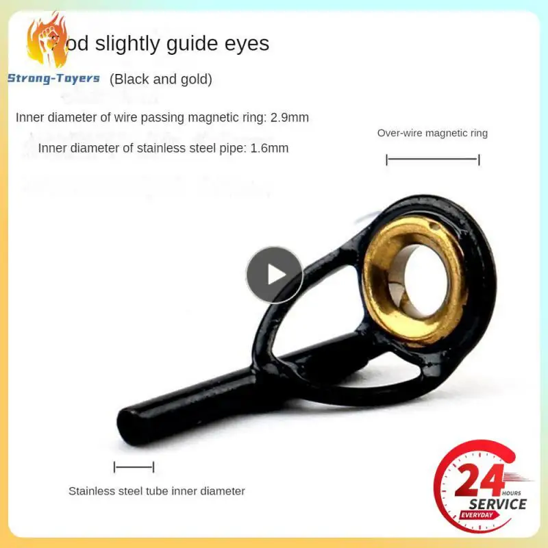 1PCS-Fishing-Top-Rod-Guide-Ring-Line-Tip-0-9mm-1-6mm-Stainless-Steel ...