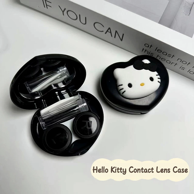 Sanrio-Hello-Kitty-Contact-Lenses-Case-Black-Love-Beauty-Pupil-Storage ...